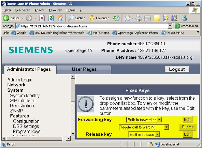 Configurable Keys on OpenStage - Unify OpenScape Experts Wiki